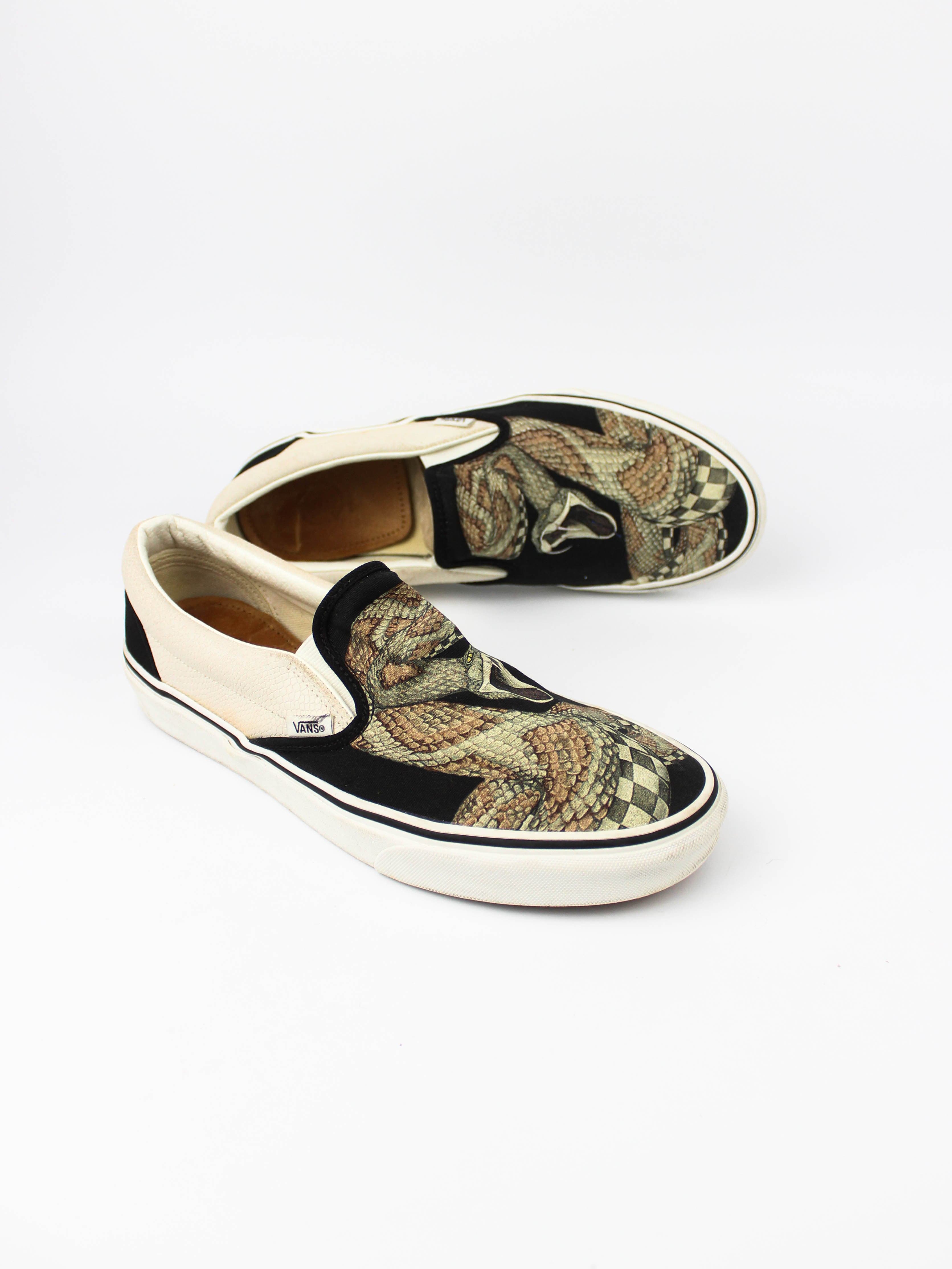 Vans Slip-on Desert Snake/Black – вінтажне відділення коник
